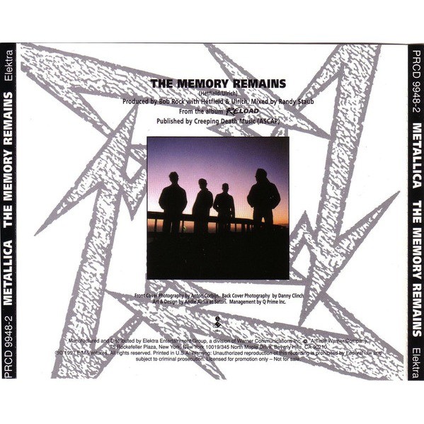 The memory remains de Metallica, CD Maxi sencillo con mjlam - Ref:119561702
