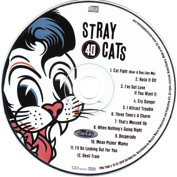 40 de Stray Cats, CD chez kamchatka - Ref:119577785