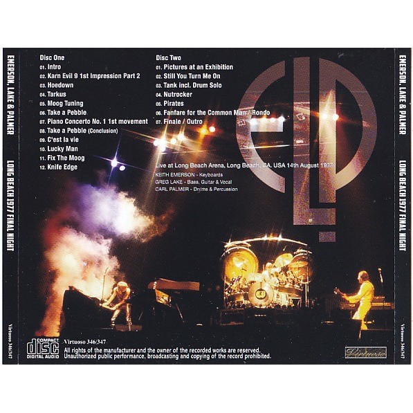 Long beach 1977 final night by Elp, CD with galaxysounds - Ref:1536953981