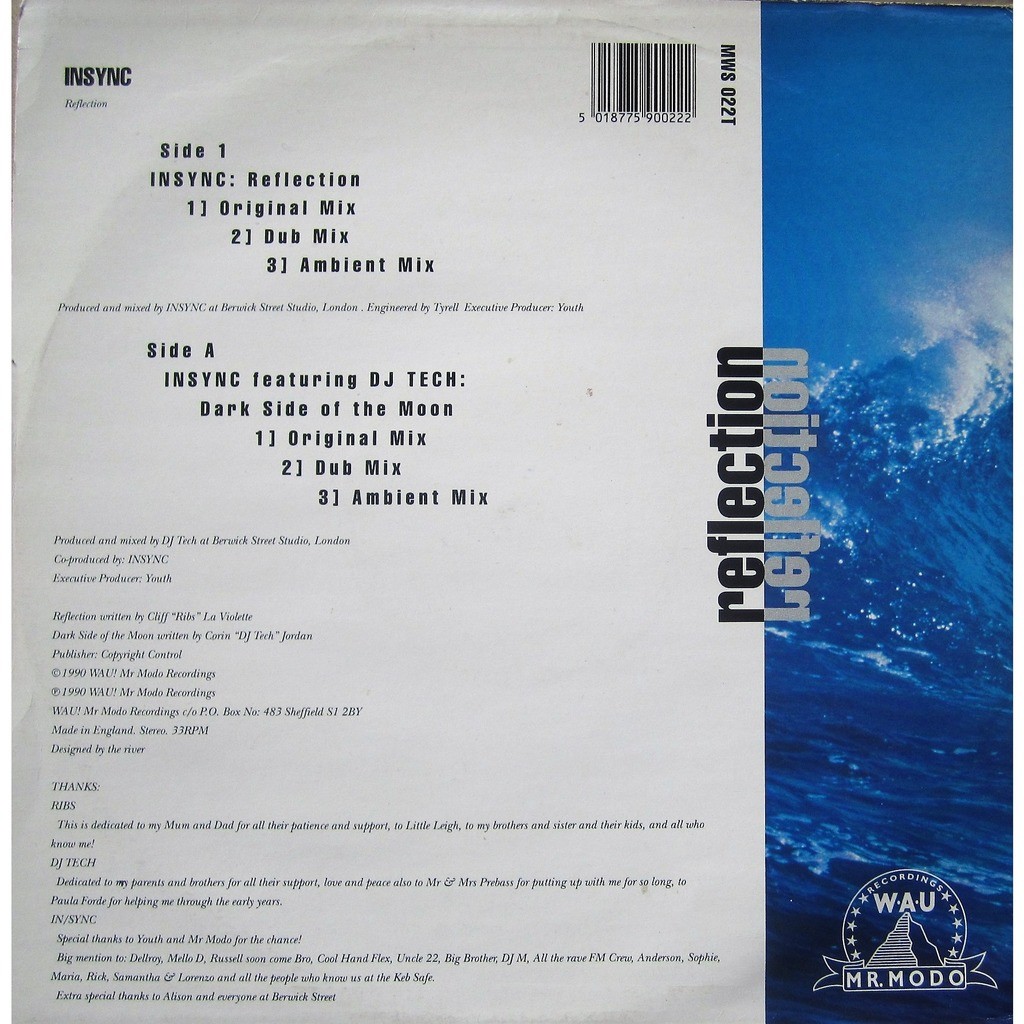 Reflection by Insync, 12 inch x 1 with 154recordshop - Ref:3100746121