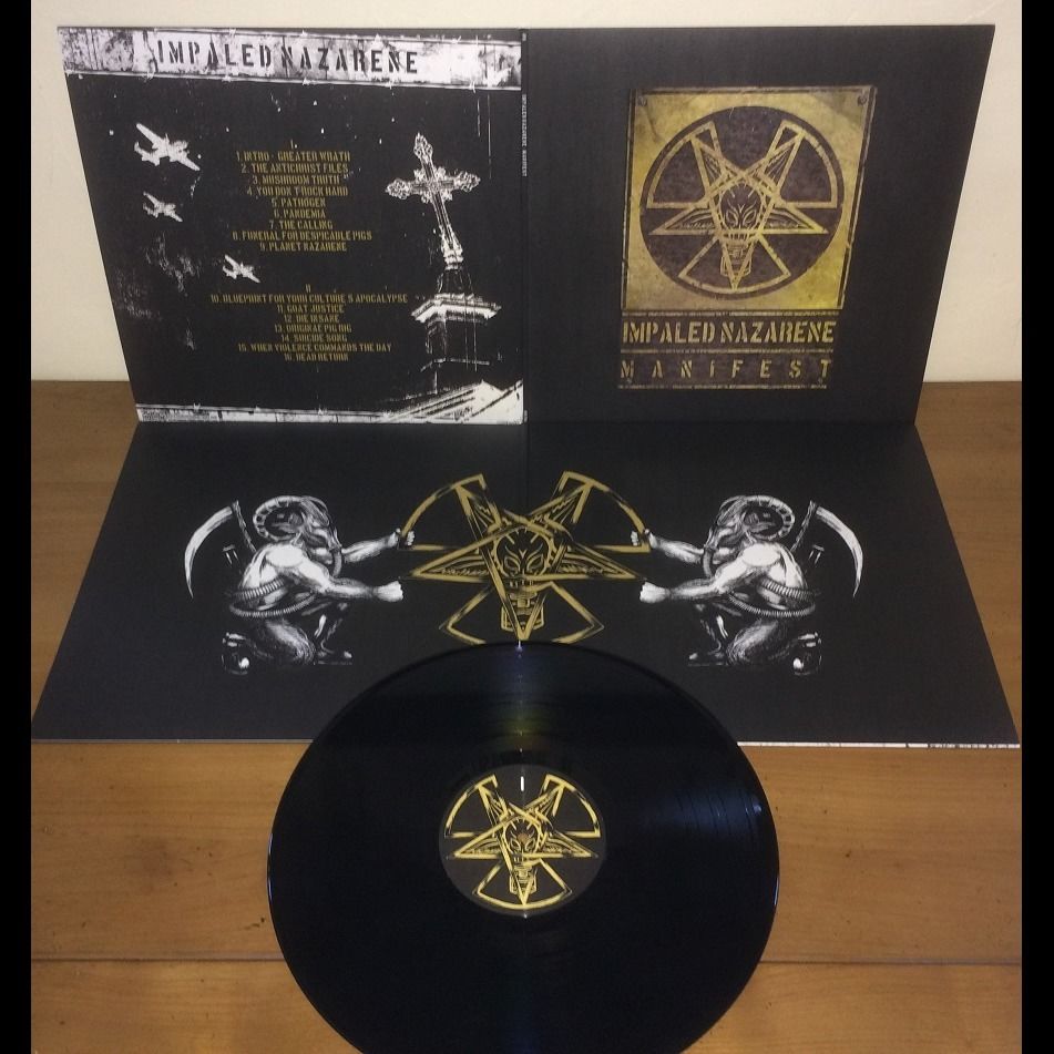 IMPALED NAZARENE manifest. black vinyl, LP 180-220 GR for sale on ...