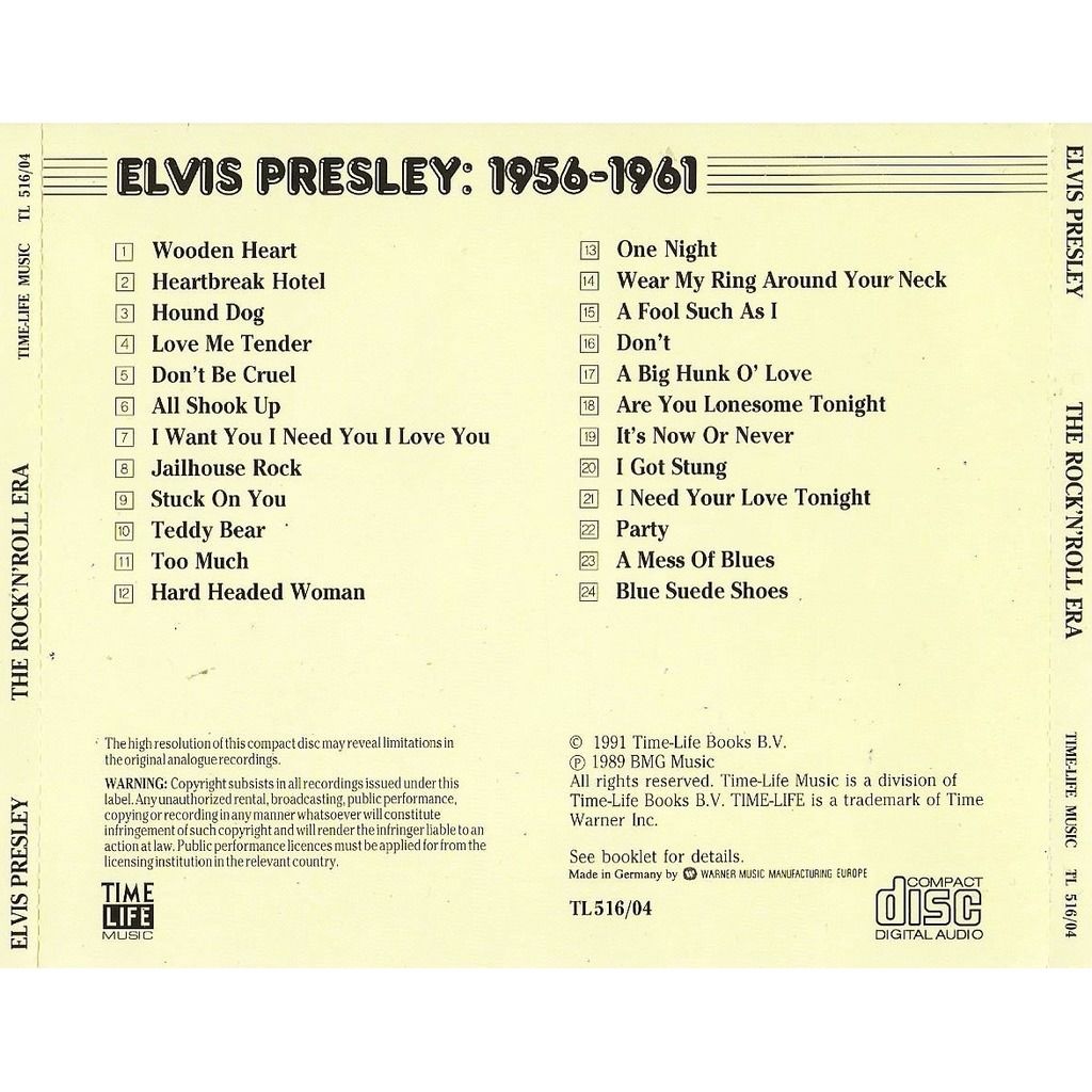 The rock 'n' roll era - elvis presley : 1956-1961 by Elvis Presley, CD ...