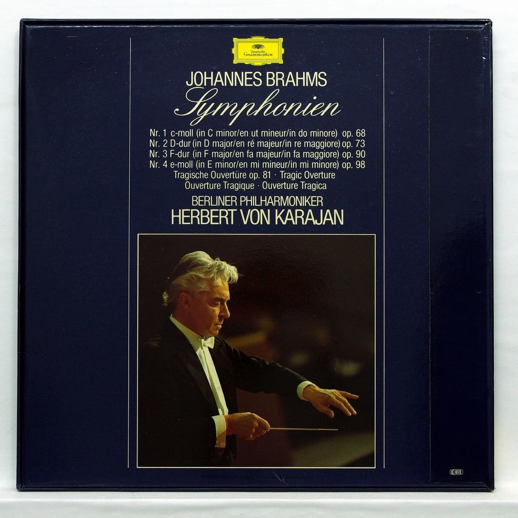 Brahms : the 4 symphonies de Herbert Von Karajan, Coffret 33T chez elyseeclassic - Ref:119688288