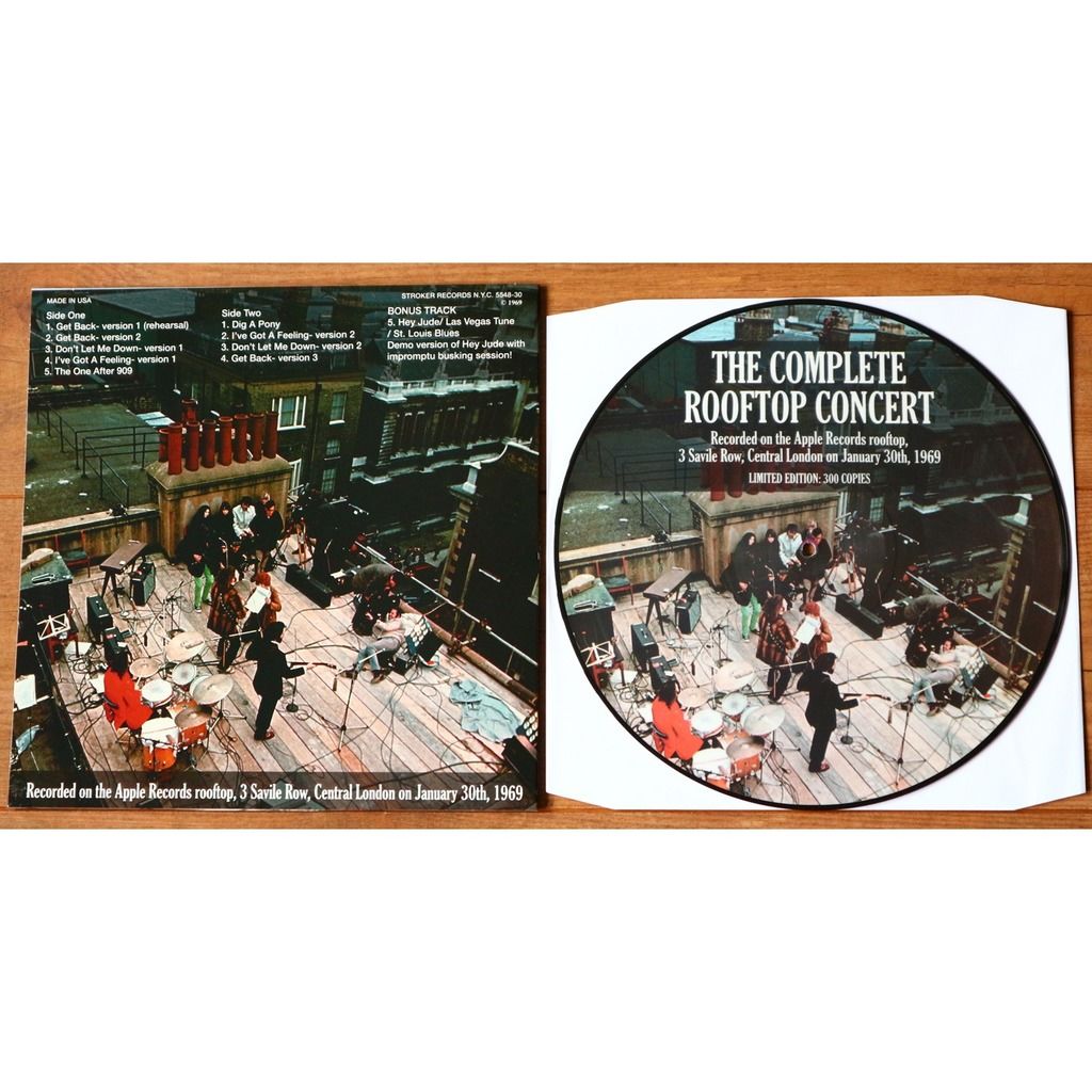 The complete rooftop concert / ltd picture disc lp w. picture sleeve ...