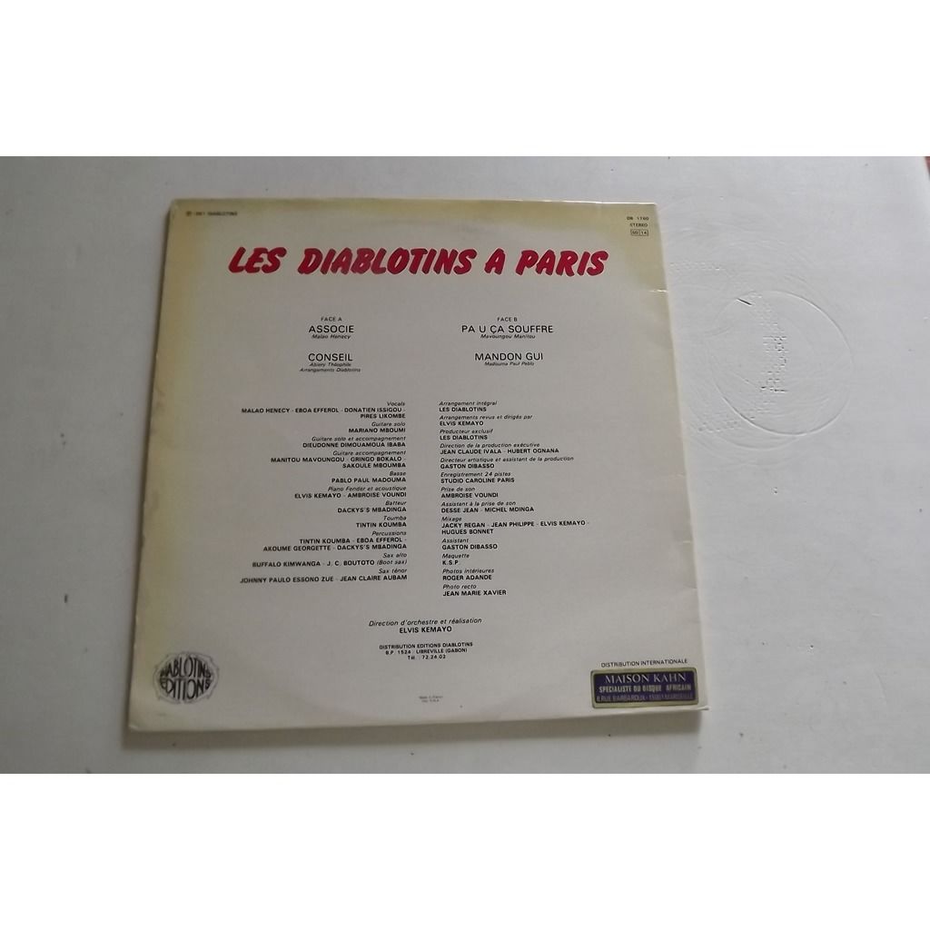 A paris vol. 1 de Les Diablotins, 33T Gatefold chez vendors2 - Ref ...