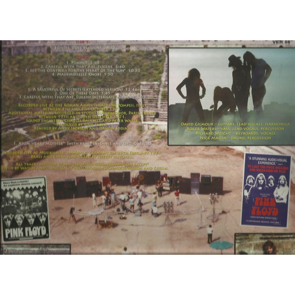 Pompeii 1971 de Pink Floyd, 33T x 2 chez rockinronnie - Ref:119728603