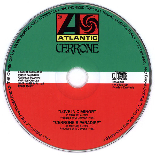 Love in c minor / cerrone's paradise cd by Cerrone, CD with forvater ...