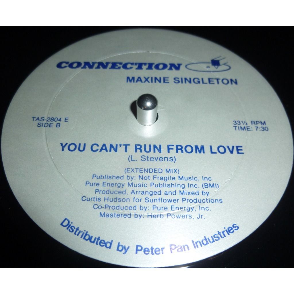 You can't run from love de Maxine Singleton, Maxi 33T chez ...