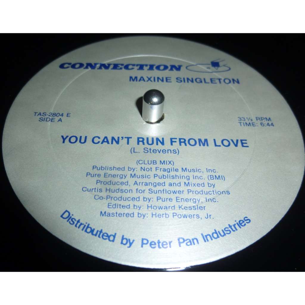 You can't run from love de Maxine Singleton, Maxi 33T chez ...