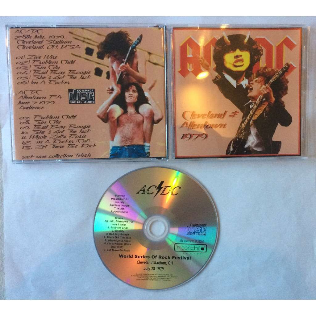 Cleveland & allentown 1979 by Acdc, CD with galaxysounds - Ref:1542581833