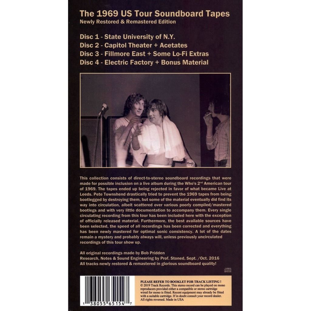 The fall 1969 us tour soundboard tapes (euro ltd 300 no'd copies live ...