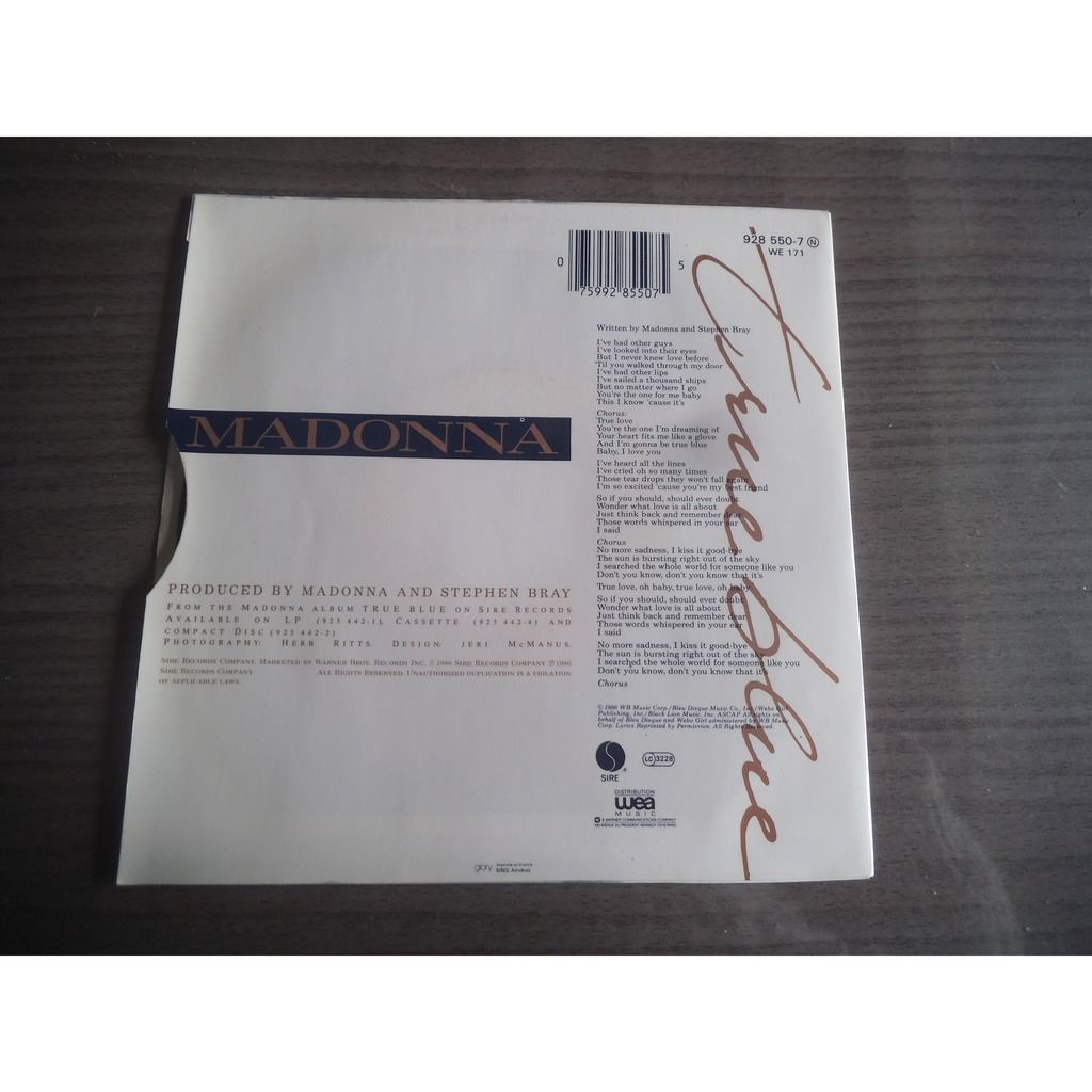 True blue ( remix edit ) / holiday de Madonna, SP chez valou02 - Ref ...