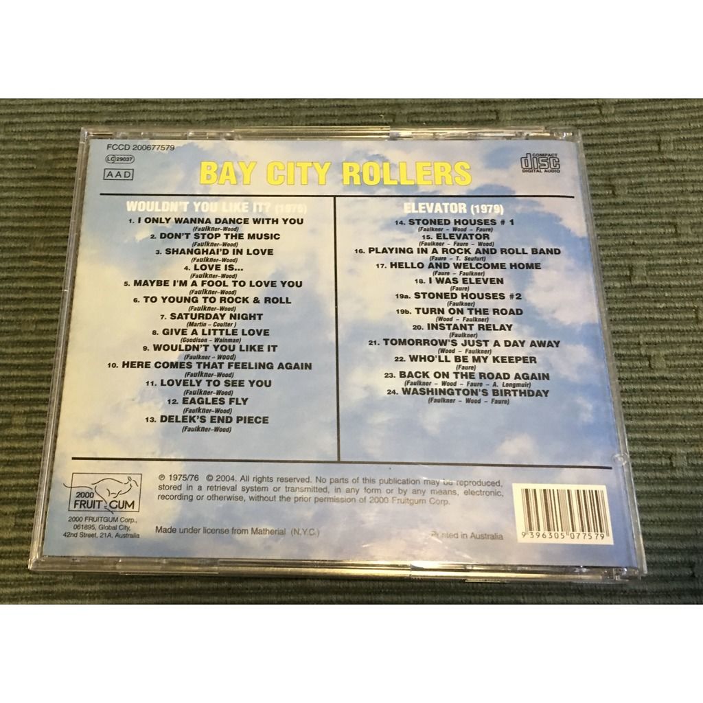 Wouldn`t you like it? / elevator - Bay City Rollers - ( CD ) - 売り手： non-metal - Id:119788625