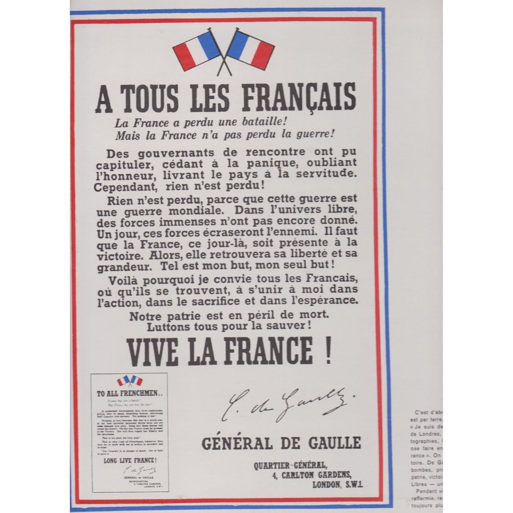 De la france libre à la vème république de Charles De Gaulle, Double ...