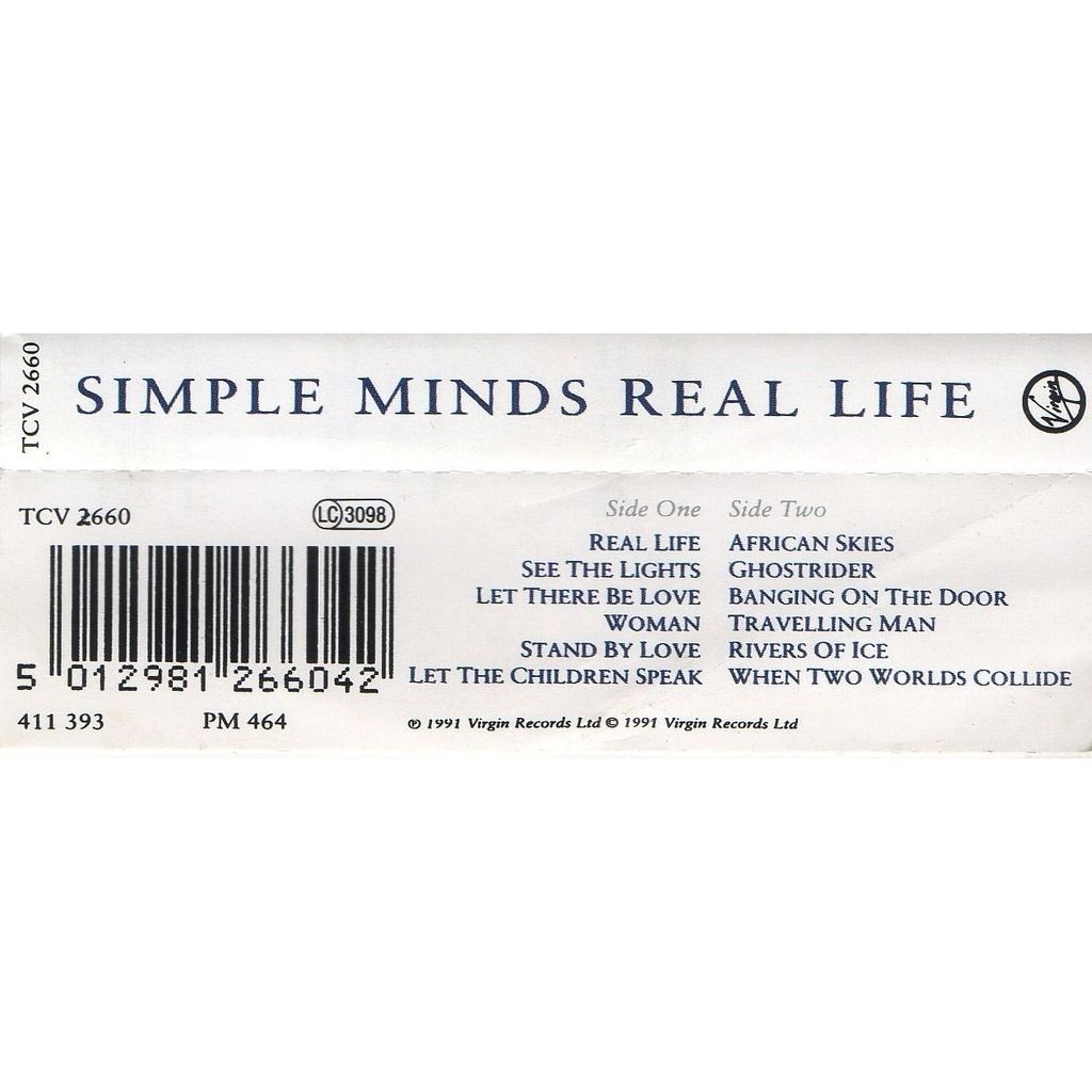 Real life by Simple Minds, Tape with makartrecords - Ref:116197553