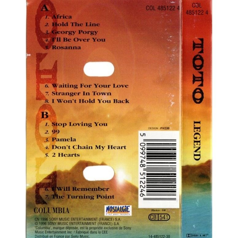 Legend - compilation de Toto, K7 chez makartrecords - Ref:116215718