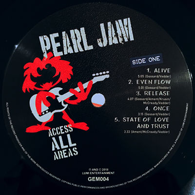 Access all areas - live in chicago 1992 by Pearl Jam, LP with ledotakas ...
