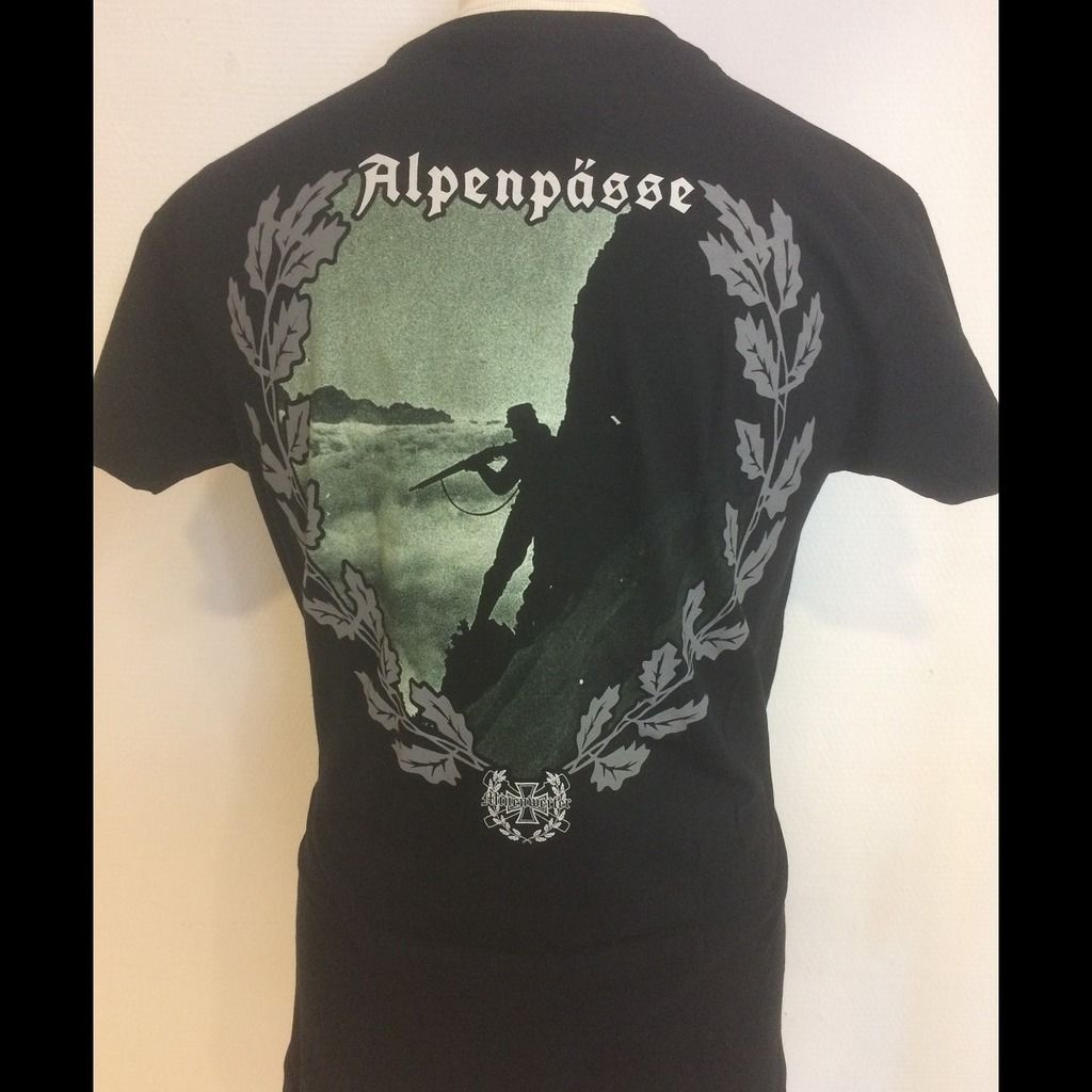 MINENWERFER alpenpässe, T-SHIRT for sale on osmoseproductions.com