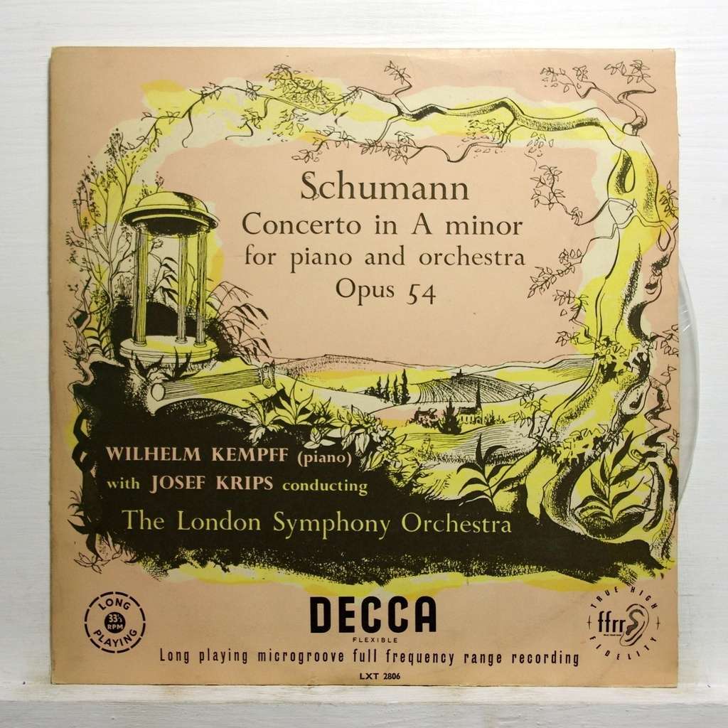 Schumann: piano concerto - Wilhelm Kempff, Josef Krips, London Symphony ...