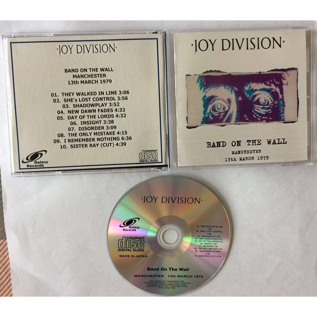 Band on the wall, manchester 1979 by Joy Division, CD with galaxysounds - Ref:1549846022