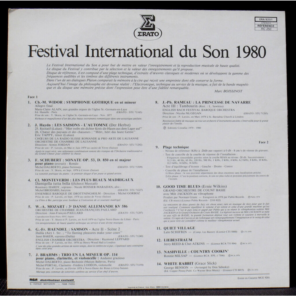 Festival international du son paris 1980 by Gérard Economos, LP with ...