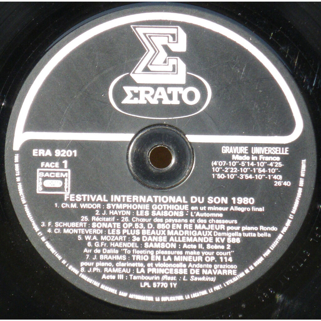 Festival international du son paris 1980 by Gérard Economos, LP with ...