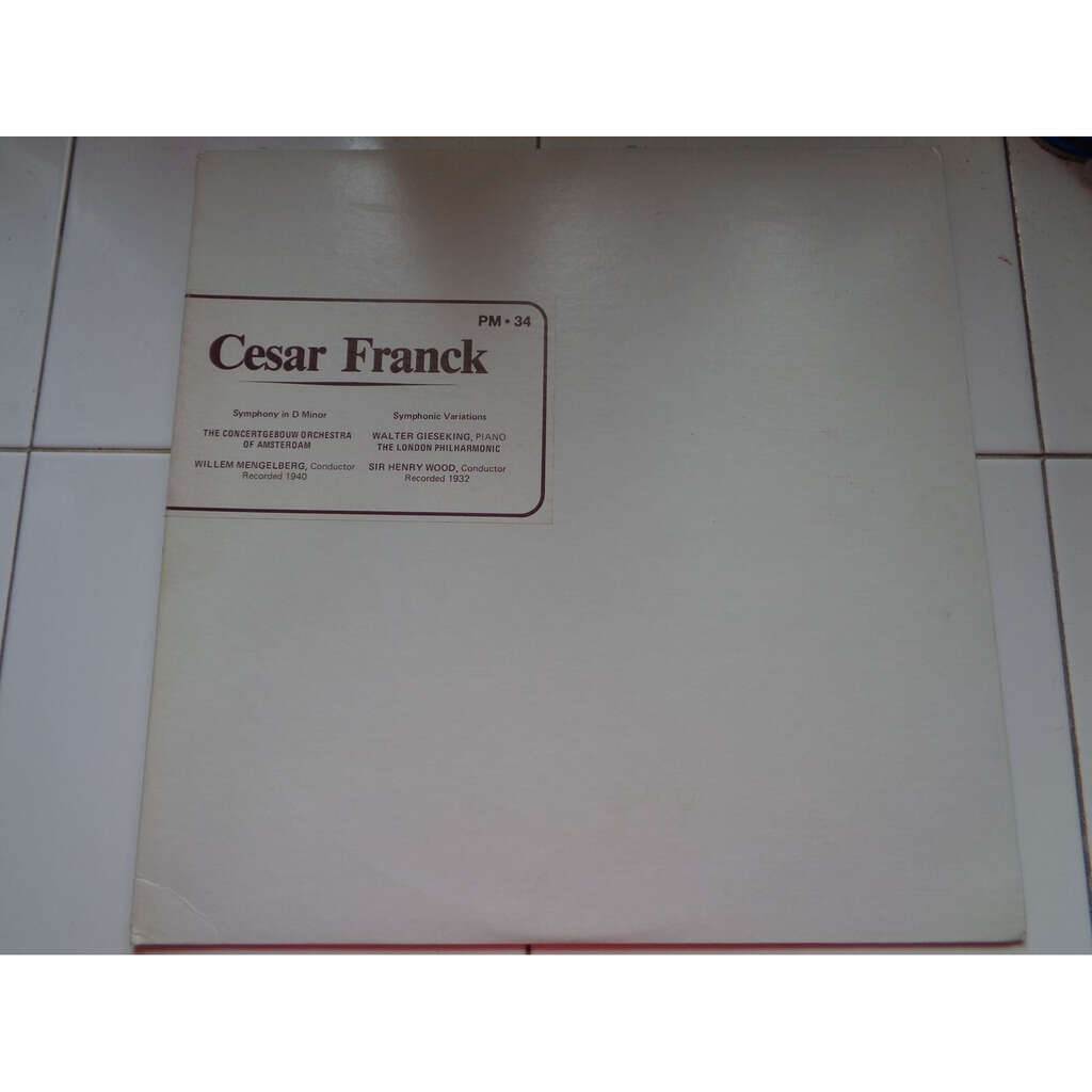 Cesar franck : symphony in d minor - symphonic variations - ( near mint ...