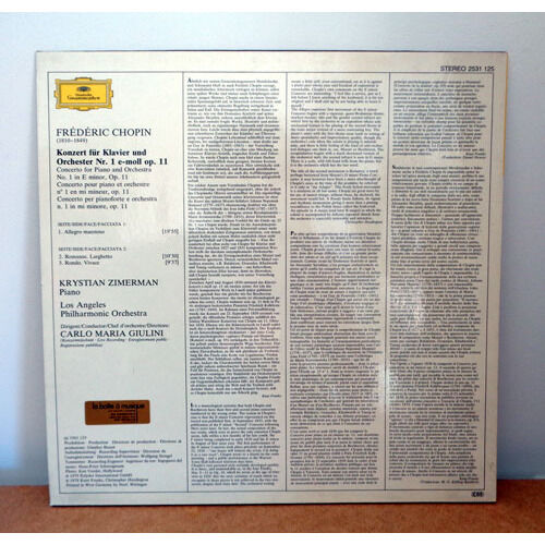 Chopin piano concerto n°1 de Carlo Maria Giulini & Krystian Zimerman ...