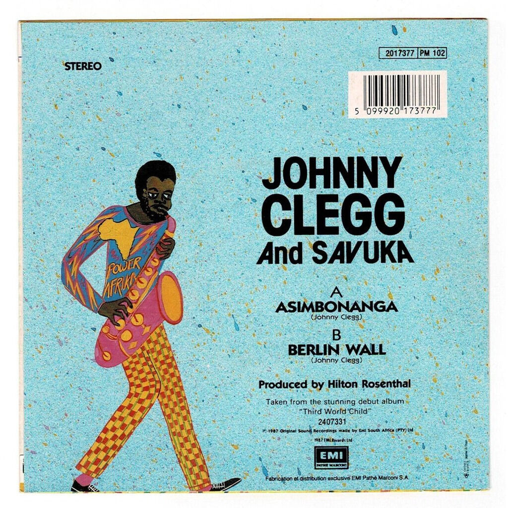 Asimbonanga / berlin wall de Clegg Johnny & Savuka, SP chez carlo - Ref ...