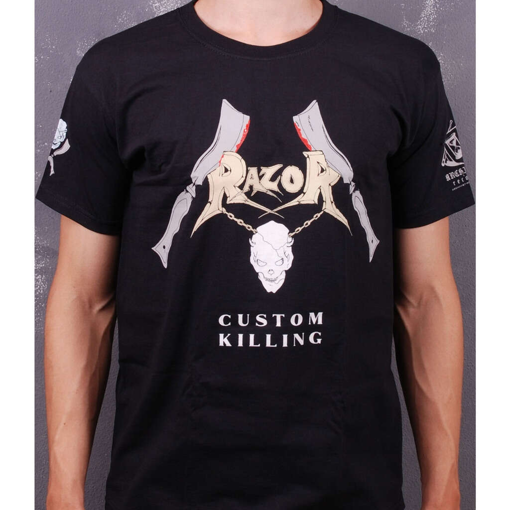 RAZOR custom killing, T-SHIRT for sale on osmoseproductions.com