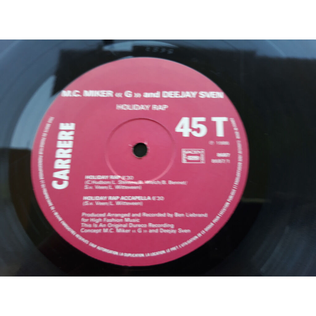 Holiday rap.....1986.... de Mc Miker & Deejay Sven, Maxi 45T chez ...