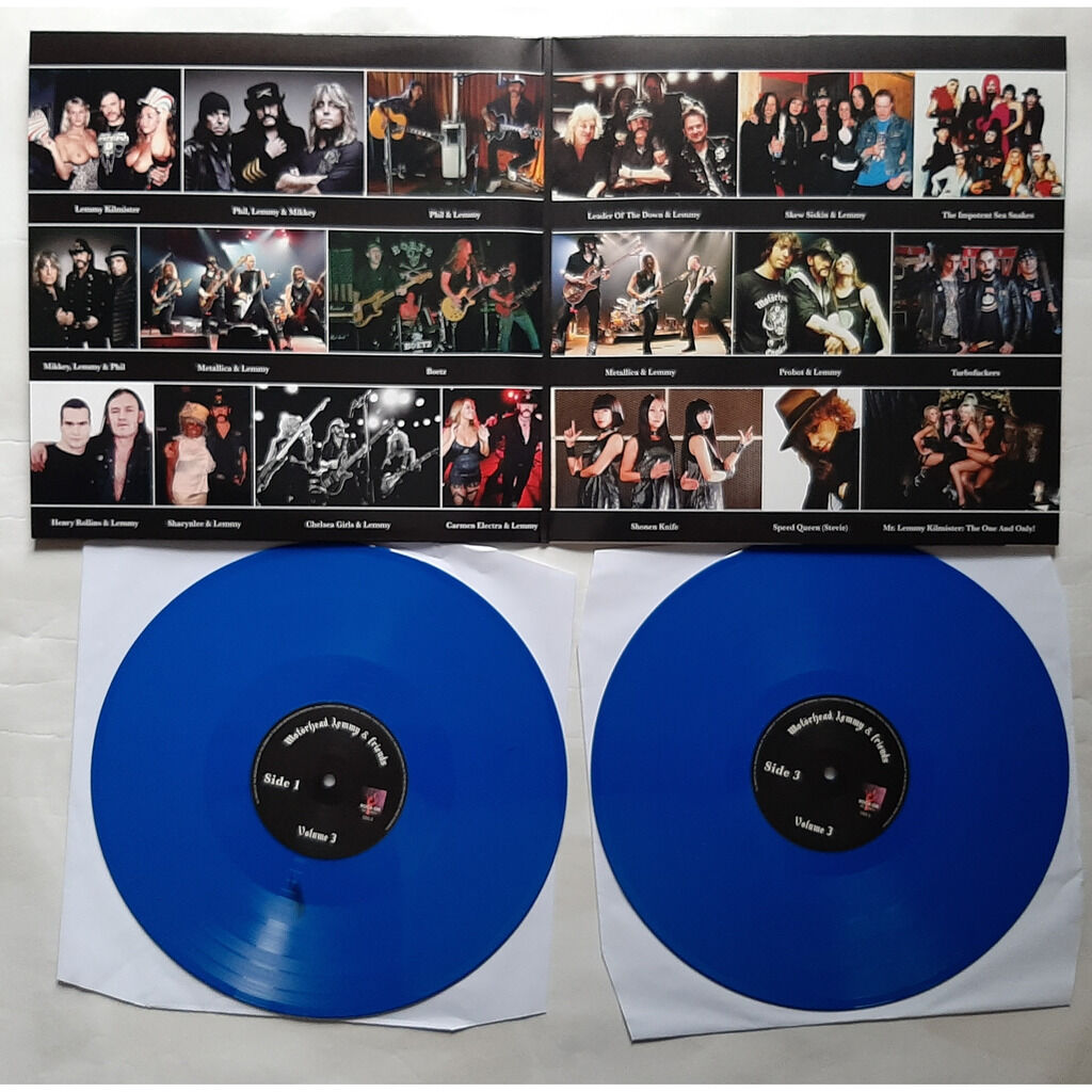 Motorhead,lemmy&friends vol3-limited-2lp-blue vinyl/getefold sleeve ...