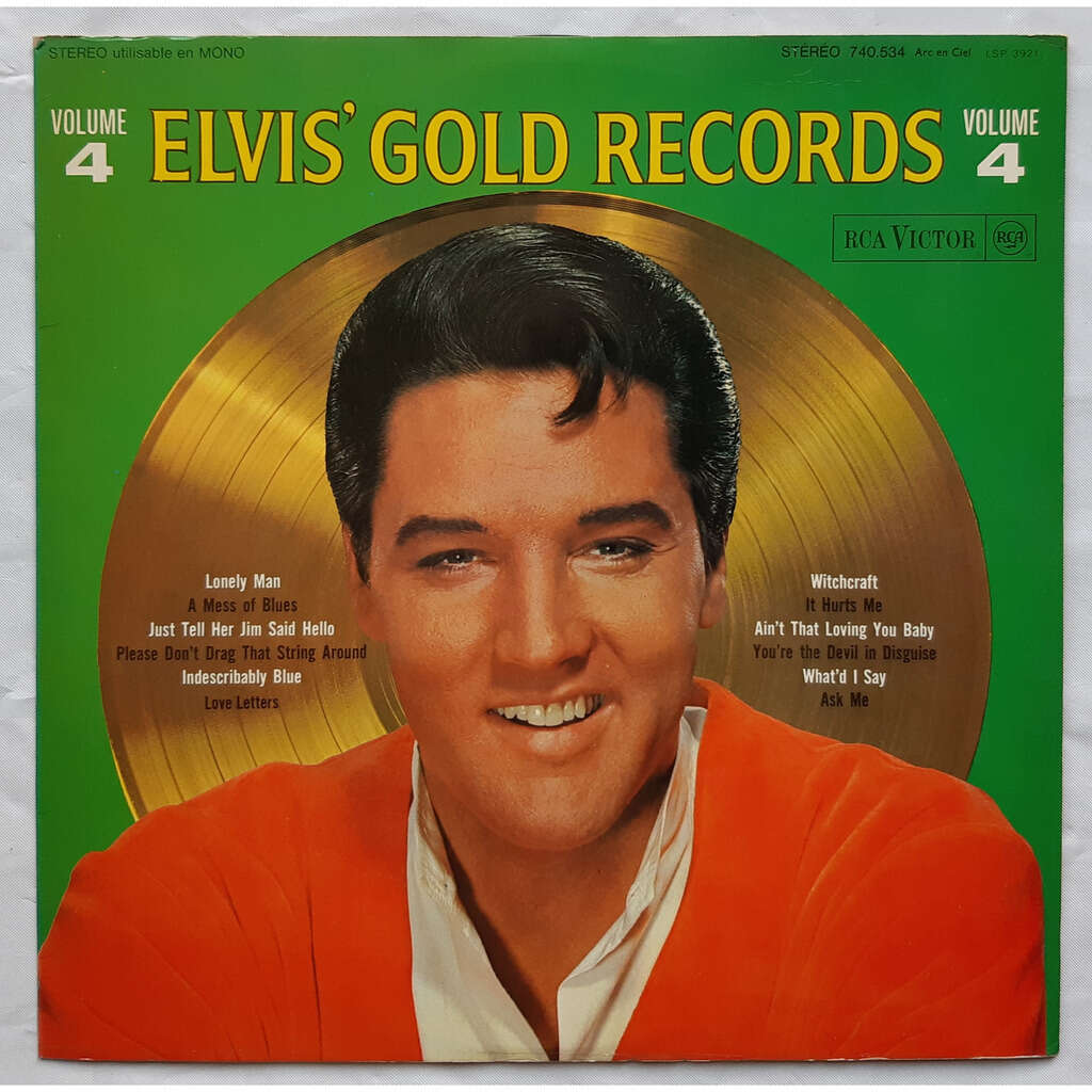 Elvis' gold records volume 4 de Elvis Presley, 33T Gatefold chez ...