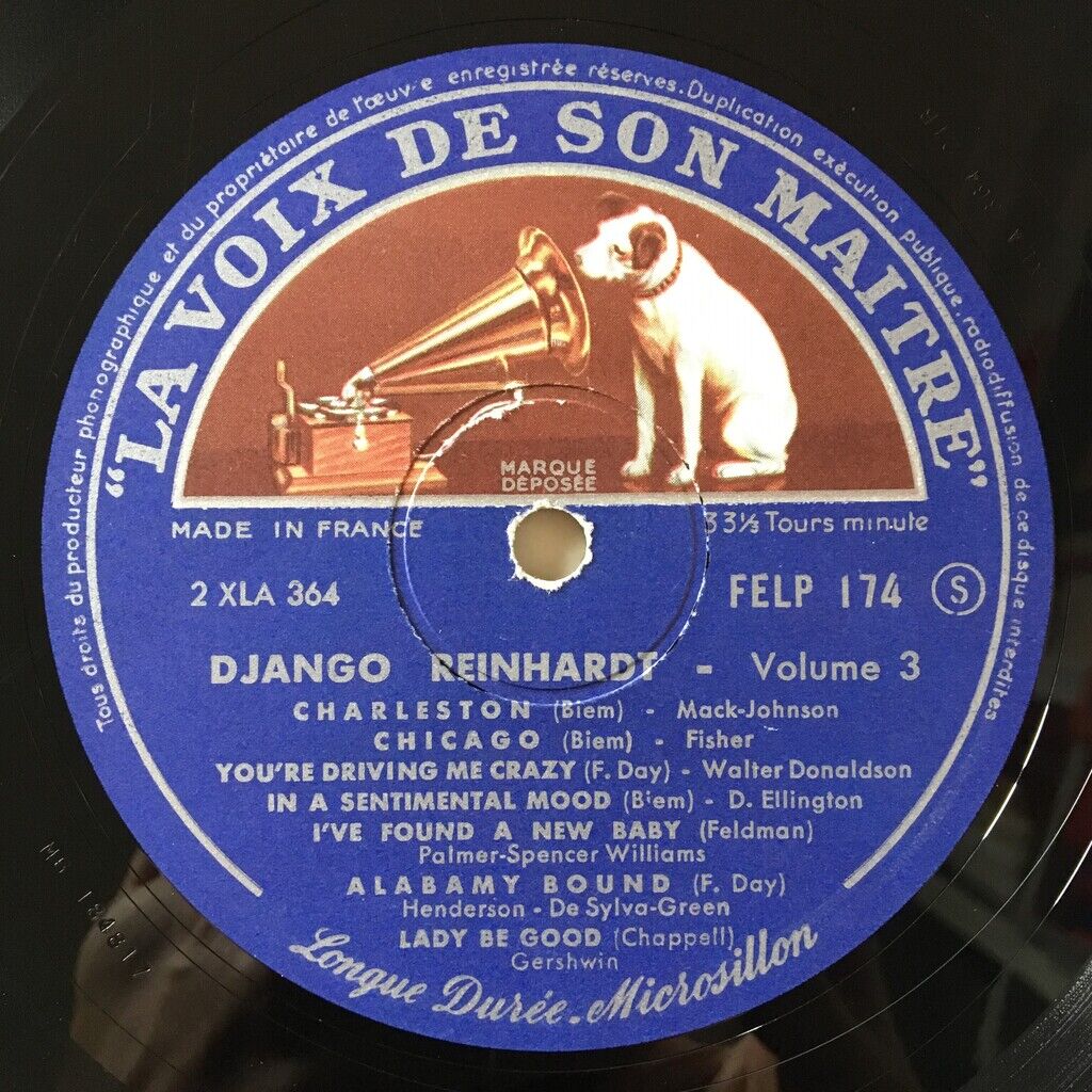 Django - volume 3 de Django Reinhardt, 33T 180-220 gr chez labelledoccasion - Ref:120072118