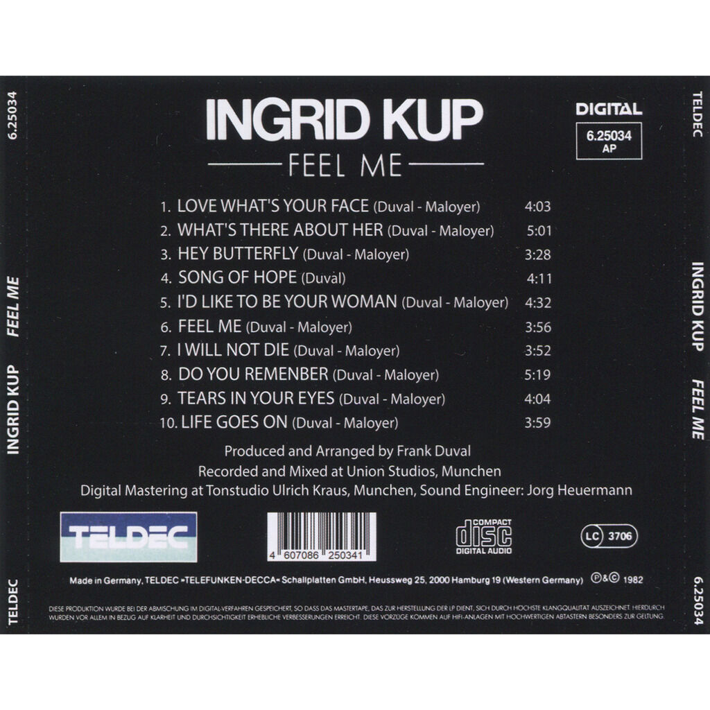 Feel me by Ingrid Kup, CD with solarfire - Ref:120080358