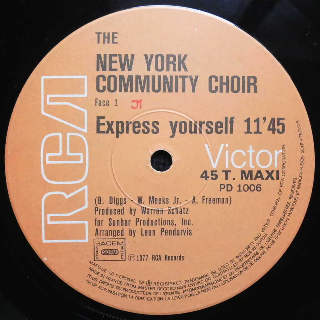 Express yourself / have a good time de The New York Community Choir ...