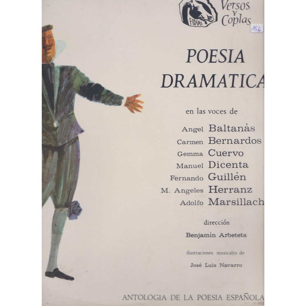 Poesia dramatica by Benjamin Arbeteta, LP with prenaud - Ref:113966824