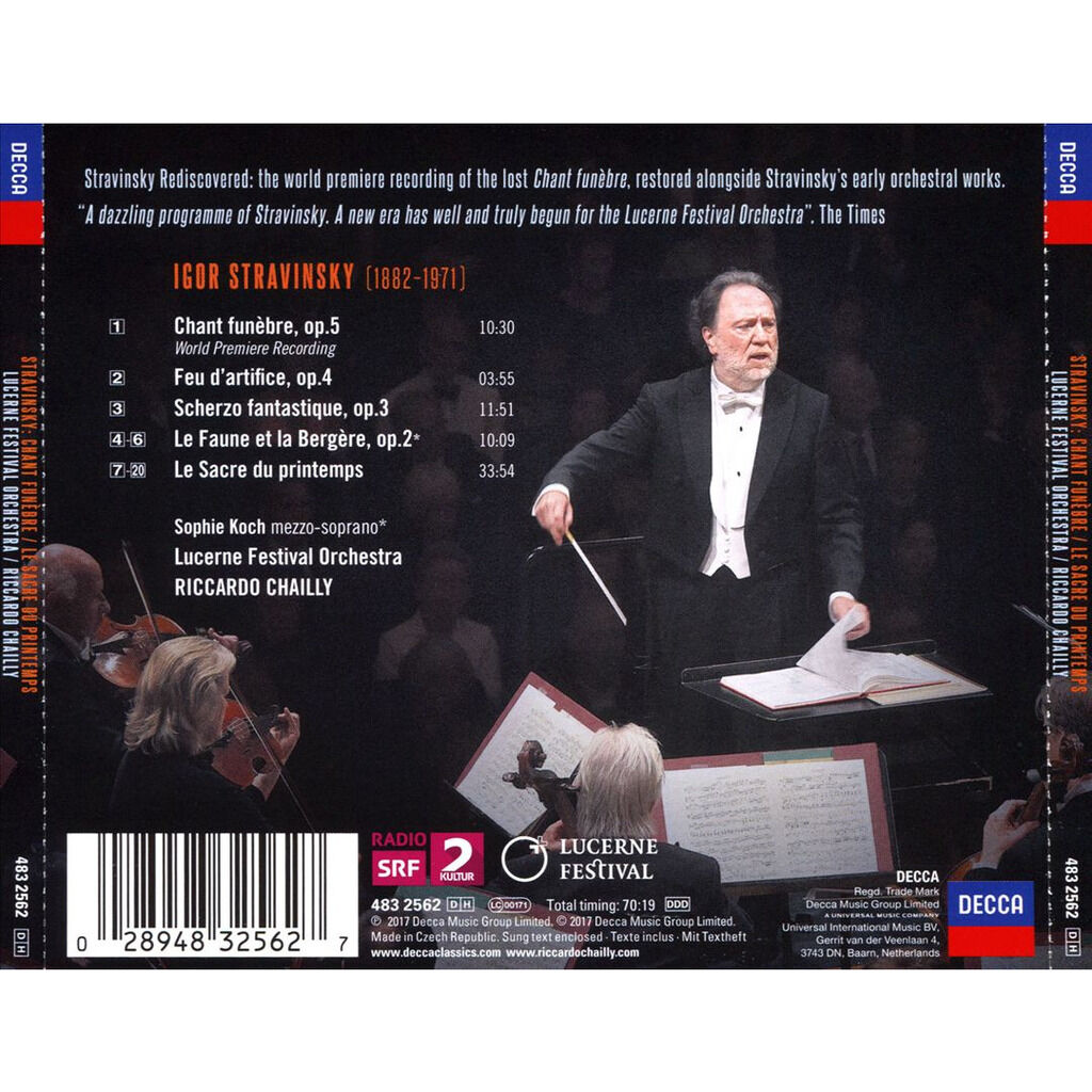 Chant funèbre; le sacre du printemps, etc / lucerne festival orchestra ...