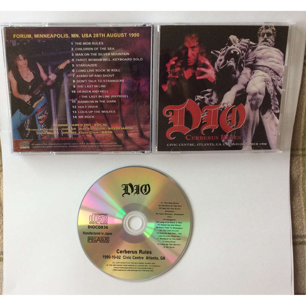 Cerberus rules - atlanta 1990 by Dio, CD with galaxysounds - Ref:1573068827