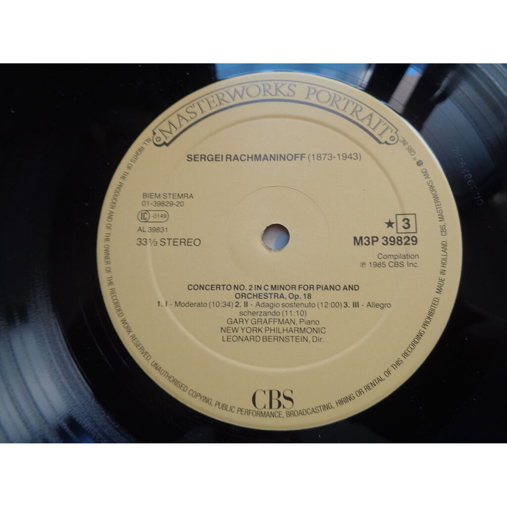 Rachmaninoff : the piano concertos - paganini rhapsody - ( 3 lp set box ...