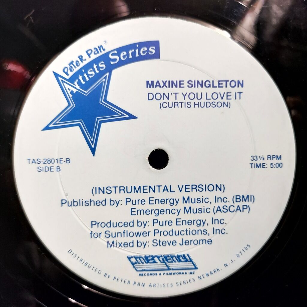 Don't you love it de Maxine Singleton, Maxi 33T chez planetfunk - Ref ...
