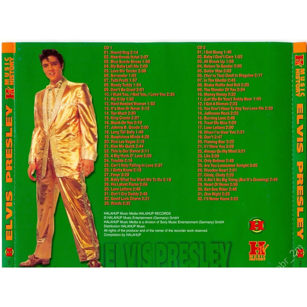 Htv music history by Elvis Presley, CD x 2 with kamchatka - Ref:121075811