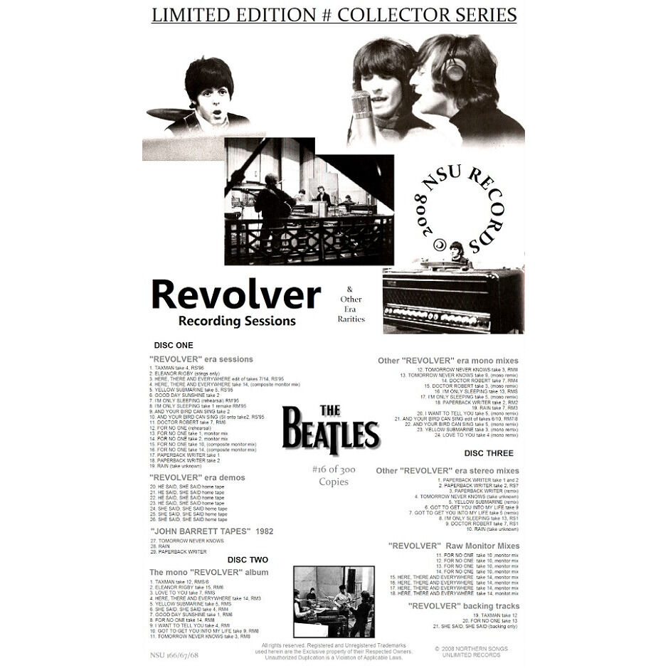Revolver recording sessions ltd # 3cd out of print!!! de The Beatles ...