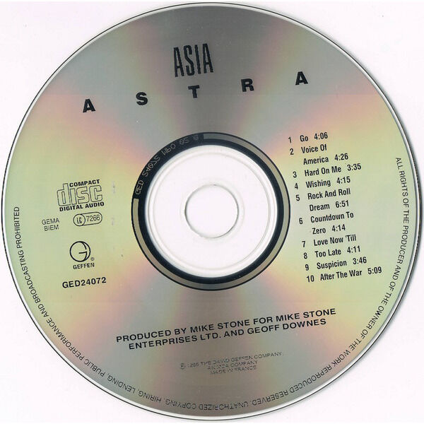 Astra by Asia, CD with kamchatka - Ref:121580268