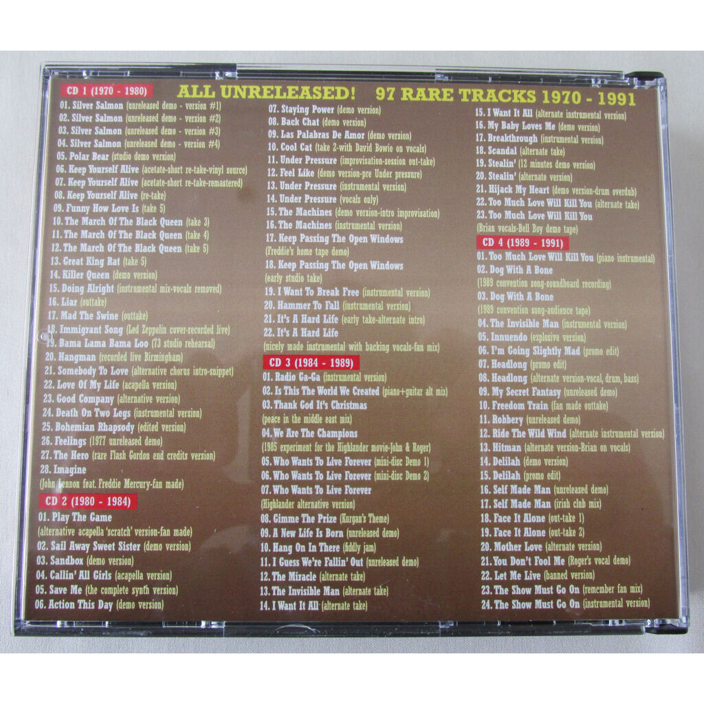 97 rare tracks demos outtakes sessions 4x cd set + original poster by ...