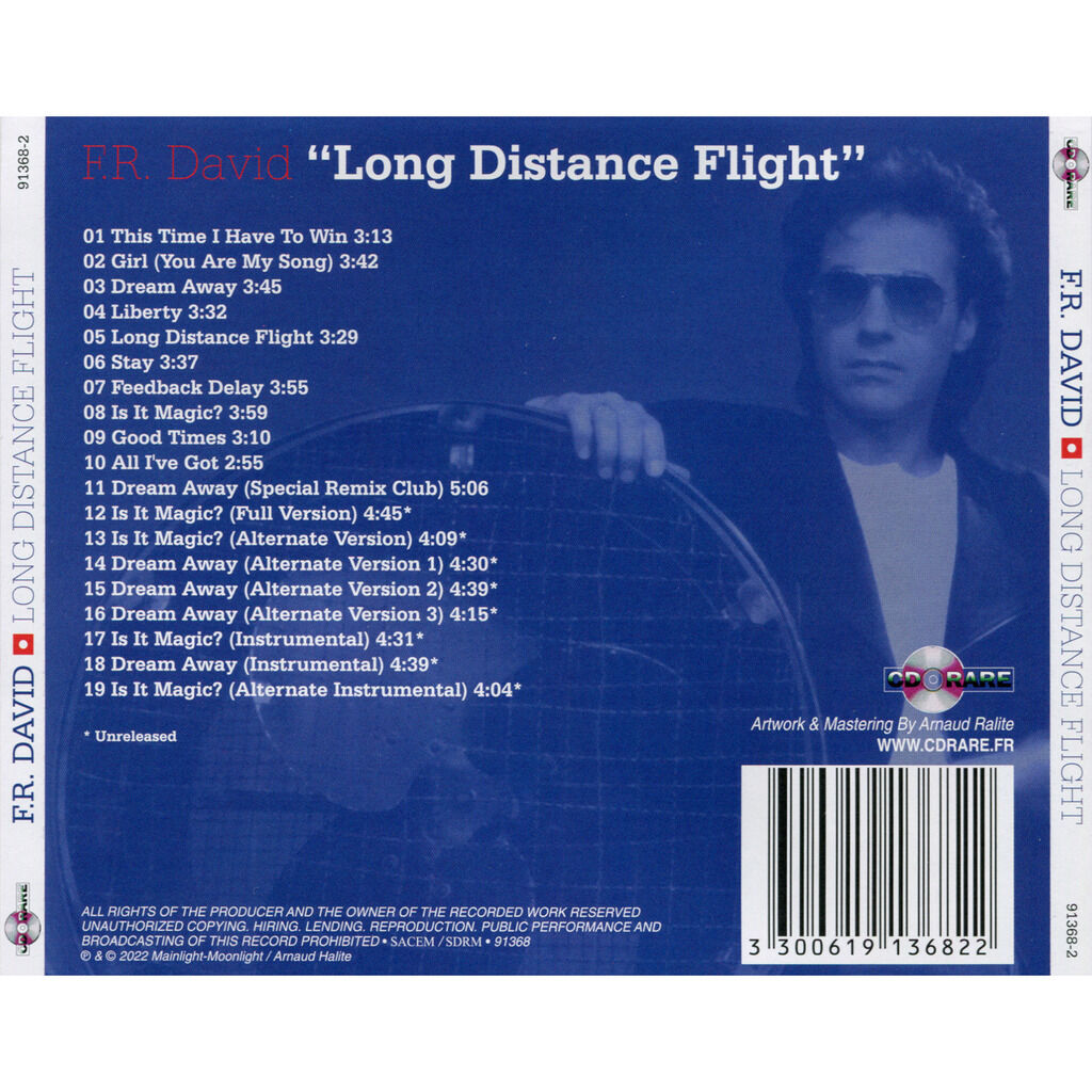 Long distance flight + bonus by F.R. David, CD with solarfire - Ref ...