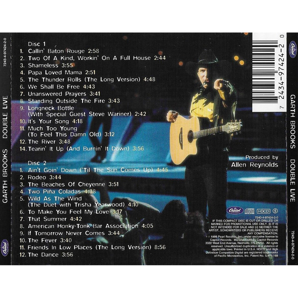 Double live - hdcd - limited commemorative package edition, texas stadium 1993 by Garth Brooks ...