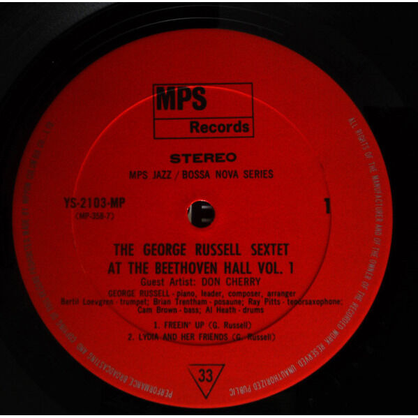 George russell sextet guest artist - don cherry - at beethoven hall vol ...