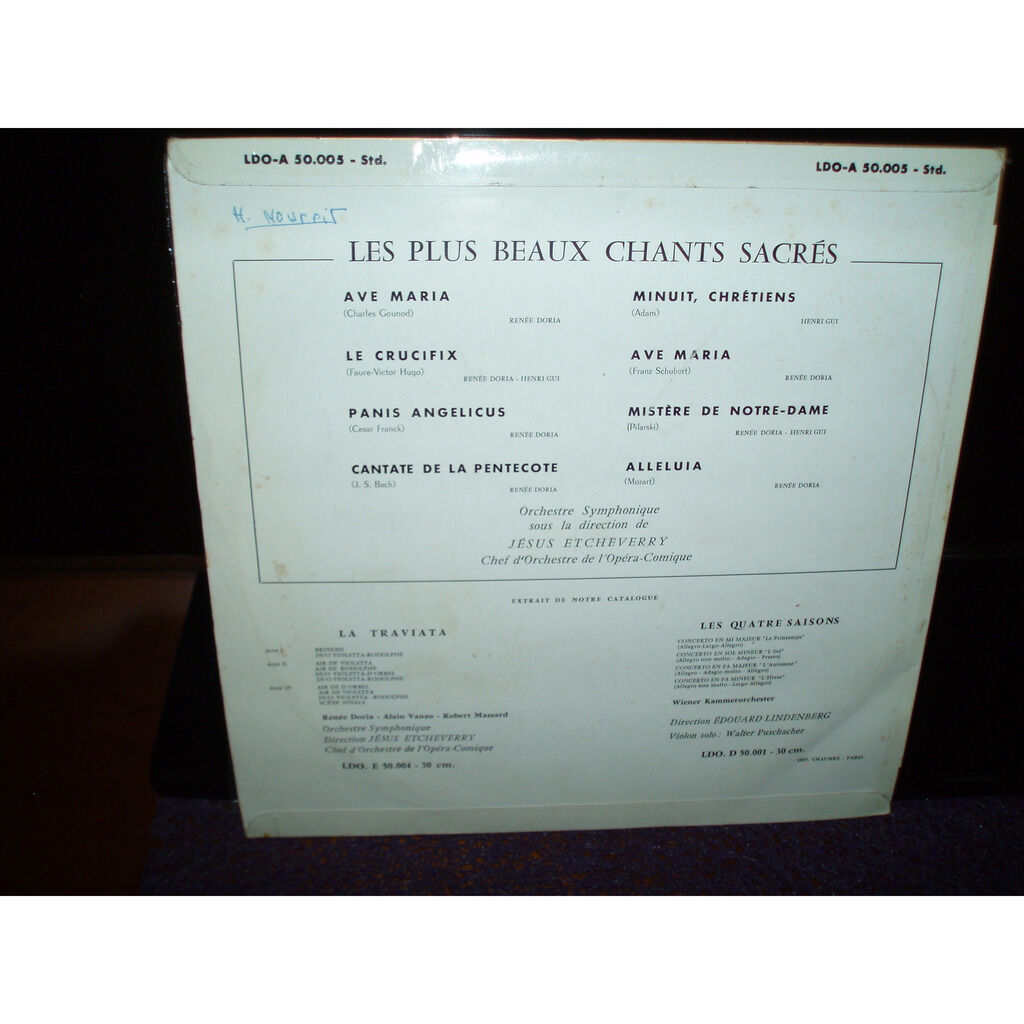 Les plus beaux chants sacres de Renee Doria / Henri Gui / Jesus ...