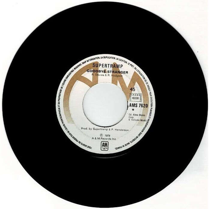 Goodbye stranger / even in the quietest moments ( sans pochette ) de ...